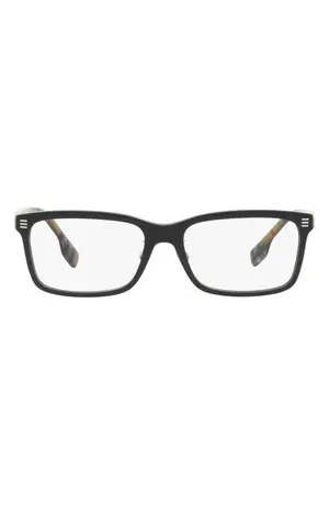 Burberry 54mm Rectangle Eyeglasses - Black