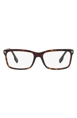 Burberry Burberry 54mm Rectangle Eyeglasses Dark Havana