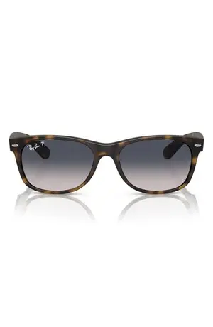 Ray-ban Ray-Ban 55mm Gradient Polarized Square Sunglasses Havana