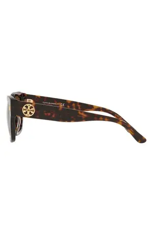 Tory Burch 53mm Gradient Rectangle Sunglasses
