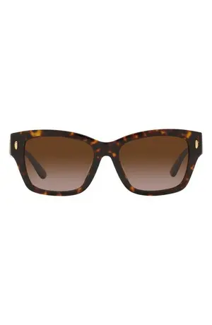 Tory Burch 53mm Gradient Rectangle Sunglasses