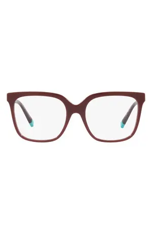 Tiffany & Co. Tiffany & Co. 54mm Square Eyeglasses Burgundy