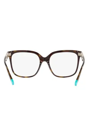 Tiffany & Co. 54mm Square Eyeglasses - Havana