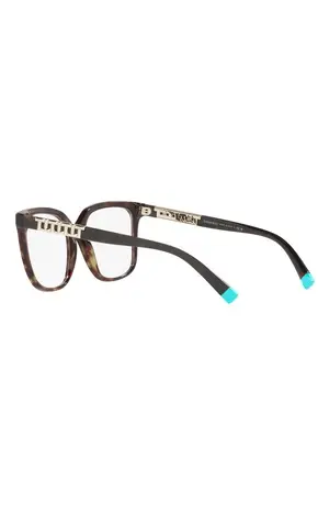 Tiffany & Co. 54mm Square Eyeglasses - Havana