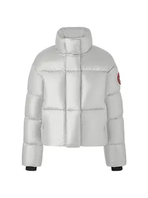 Canada Goose Cypress Cropped Puffer Coat Silver Birch