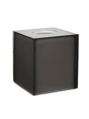 Jonathan Adler Hollywood Acrylic Tissue Box Holder - Smoke