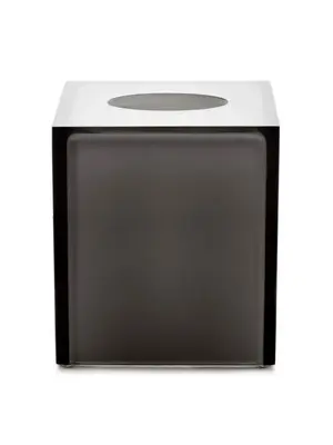 Jonathan Adler Hollywood Acrylic Tissue Box Holder - Smoke