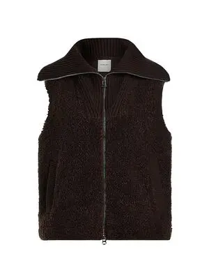 Varley Women's Aspen Bouclé Sherpa Vest - Coffee Bean  Coffee Bean