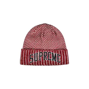 Supreme Fair Isle Beanie - Red
