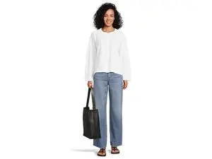 Madewell The Essential Bucket Tote In Leather - Black