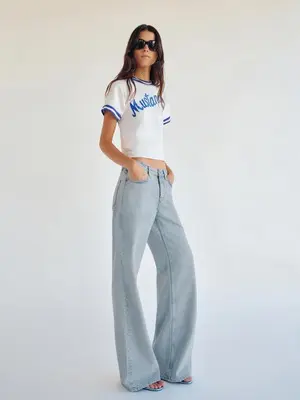 Reformation Wide Leg Bottoms For Women