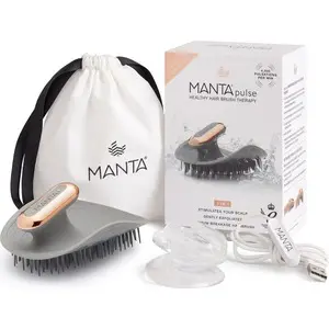 MANTA Pulse Professional Scalp Massage Brush - Grey