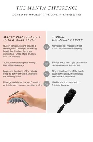 MANTA Pulse Professional Scalp Massage Brush