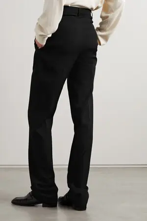 THE ROW Telemaco Wool-twill Tapered Trousers