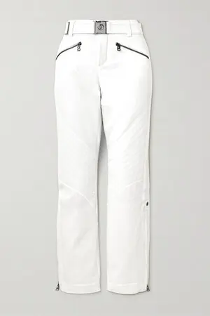 Bogner Fraenzi Belted Slim-leg Ski Pants Off-white