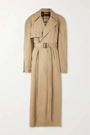 Balenciaga Oversized Asymmetric Cotton-twill Trench Coat