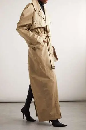 Balenciaga Oversized Asymmetric Cotton-twill Trench Coat