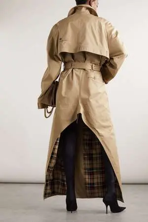 Balenciaga Oversized Asymmetric Cotton-twill Trench Coat