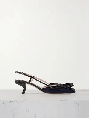 ROGER VIVIER Virgule 55 Slingback Pumps - Blue