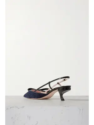 ROGER VIVIER Virgule 55 Slingback Pumps - Blue