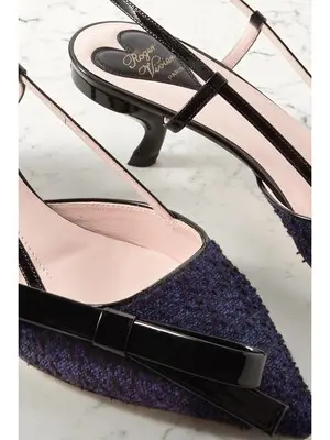 ROGER VIVIER Virgule 55 Slingback Pumps - Blue