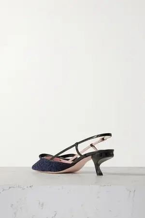 ROGER VIVIER Virgule 55 Slingback Pumps - Blue