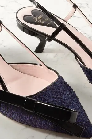 ROGER VIVIER Virgule 55 Slingback Pumps - Blue