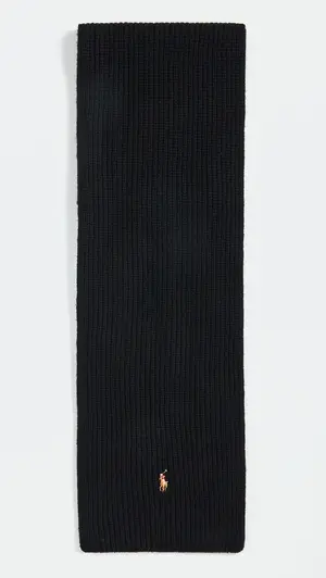 Polo Ralph Lauren Signature Knit Scarf - Polo Black