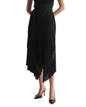 REISS Dina Pleated Skirt