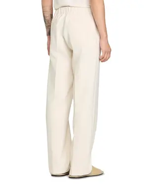 Sandro Wide Leg Trousers - Ecru