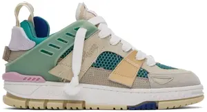 Axel Arigato Axel Arigato Blue & Beige Patchwork Sneakers - Beige/blue