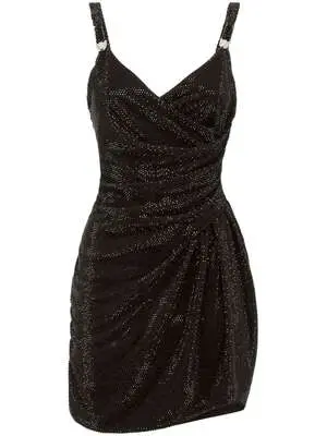 Philipp Plein Crystal-embellished Mini Dress - Black