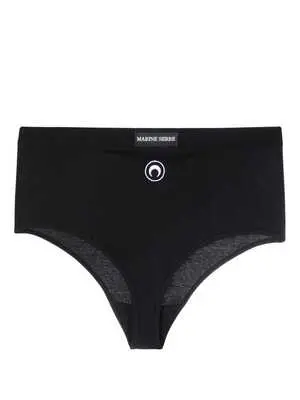 MARINE SERRE Crescent Moon Organic-cotton Briefs - Black