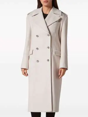 Philipp Plein Skull Crystal-embellished Double-breasted Coat