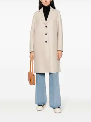Harris Wharf London Wool Coat - Neutrals