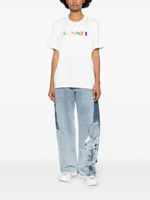 Sunnei Logo-print Organic-cotton T-shirt