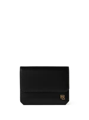Ralph Lauren Rl Leather Trifold Wallet - Black