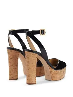GIUSEPPE ZANOTTI 120mm Betty Platform Sandals - Black