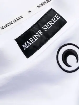 MARINE SERRE Crescent Moon Organic-cotton Briefs - White