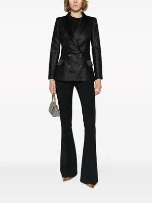 Elisabetta Franchi Double-breasted Blazer - Black