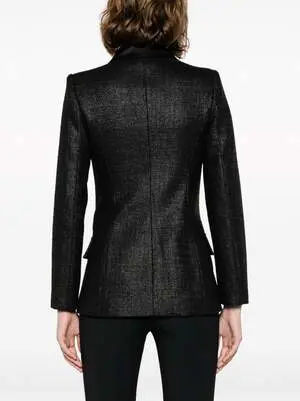 Elisabetta Franchi Double-breasted Blazer - Black