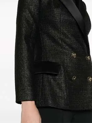 Elisabetta Franchi Double-breasted Blazer - Black
