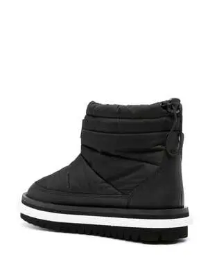 Tommy Hilfiger Logo-patch Padded Ankle Boots - Black