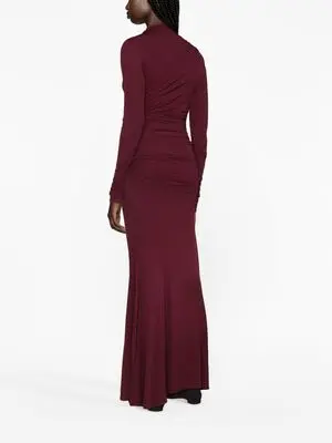 Tove Africa Gathered Maxi Dress - Red