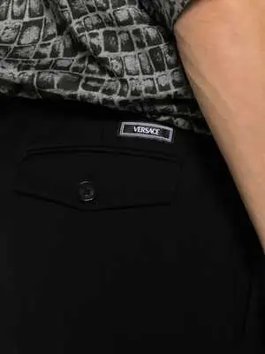 Versace Wool Tailored Trousers