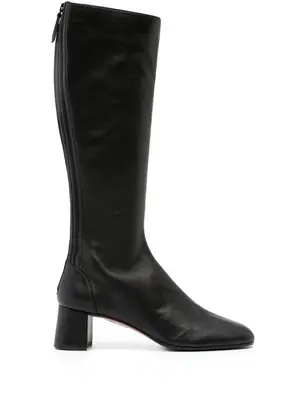 AQUAZZURA Saint Honore 50 Leather Knee-high Boots