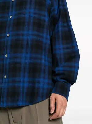 Woolrich Plaid-check Long-sleeve Cotton Shirt