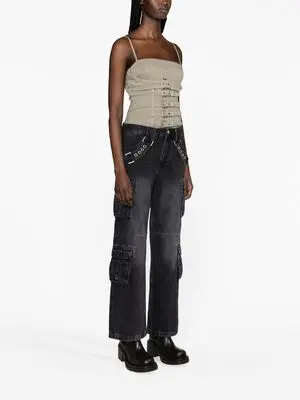 MISBHV Harness Strap Cargo Jeans