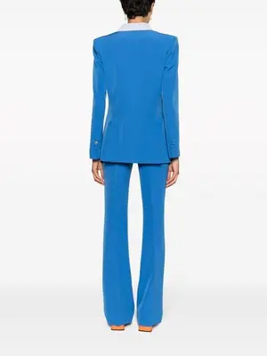 HEBE STUDIO Bianca Colour-block Crepe Blazer