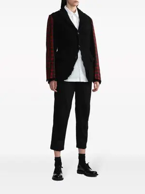 BLACK COMME DES GARÇONS Panelled Single-breasted Blazer